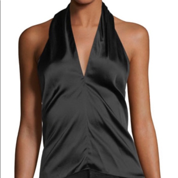 Theory | Tops | Nwt Theory Ertil B Halter Stretchsatin Top | Poshmark